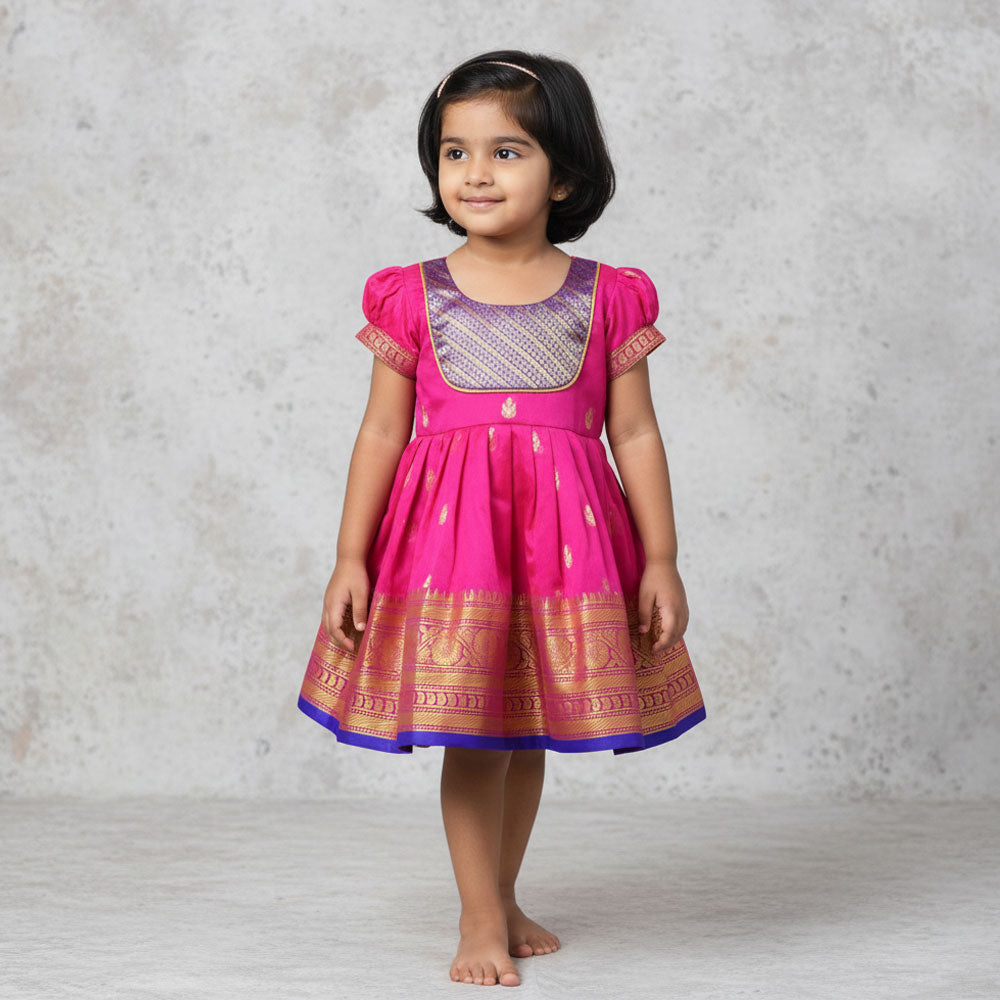 Traditional Frock Design for Kids – Ethnic Fashion for Little Ones ...